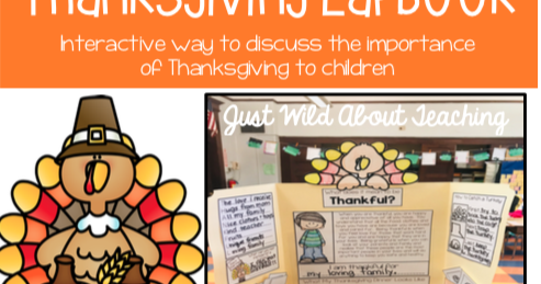 Just Wild About Teaching: Interactive Thanksgiving Lap Book