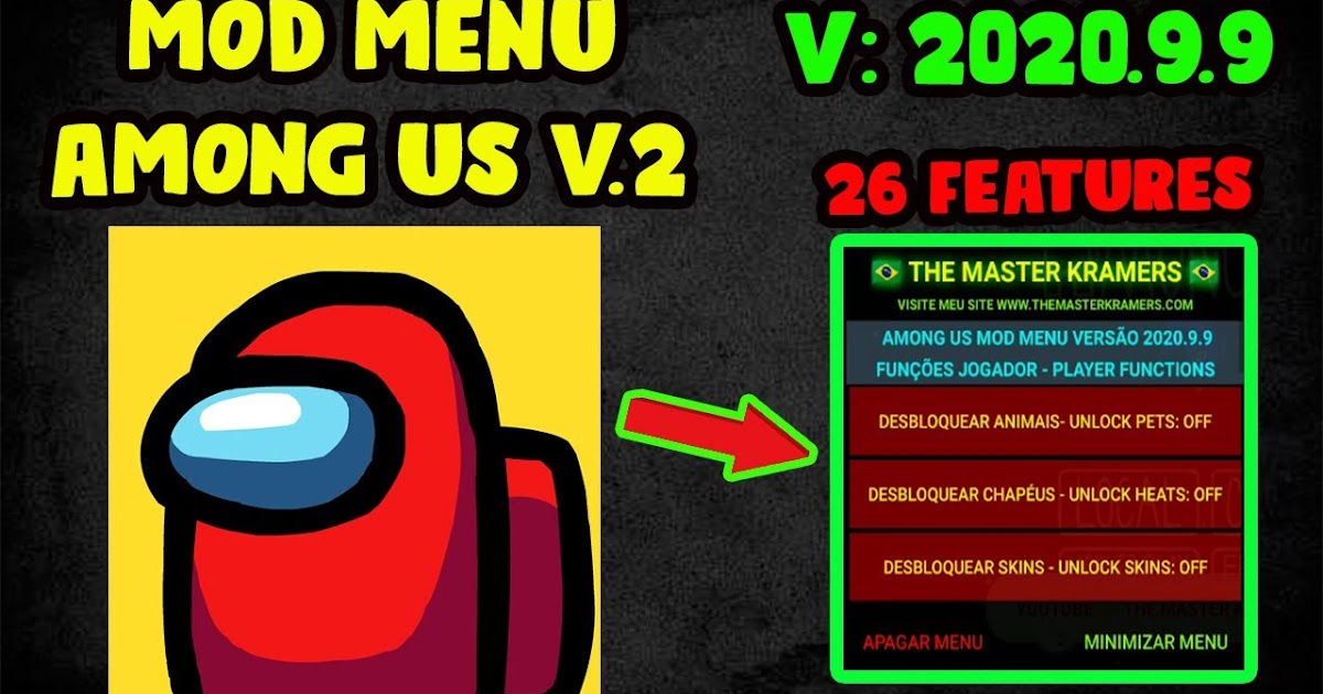 MELHOR HACK MOD MENU AMONG US GRATIS