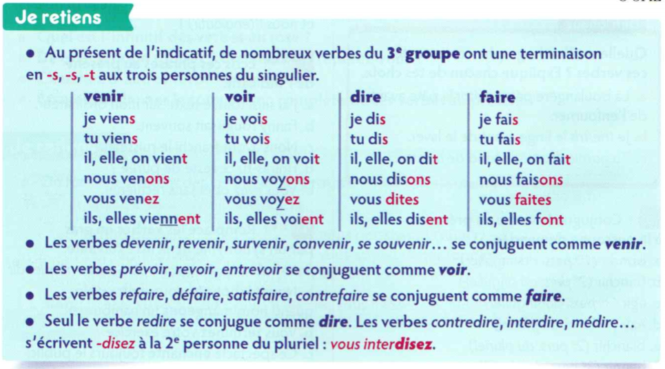 Les outils de ma classe: conjugaison