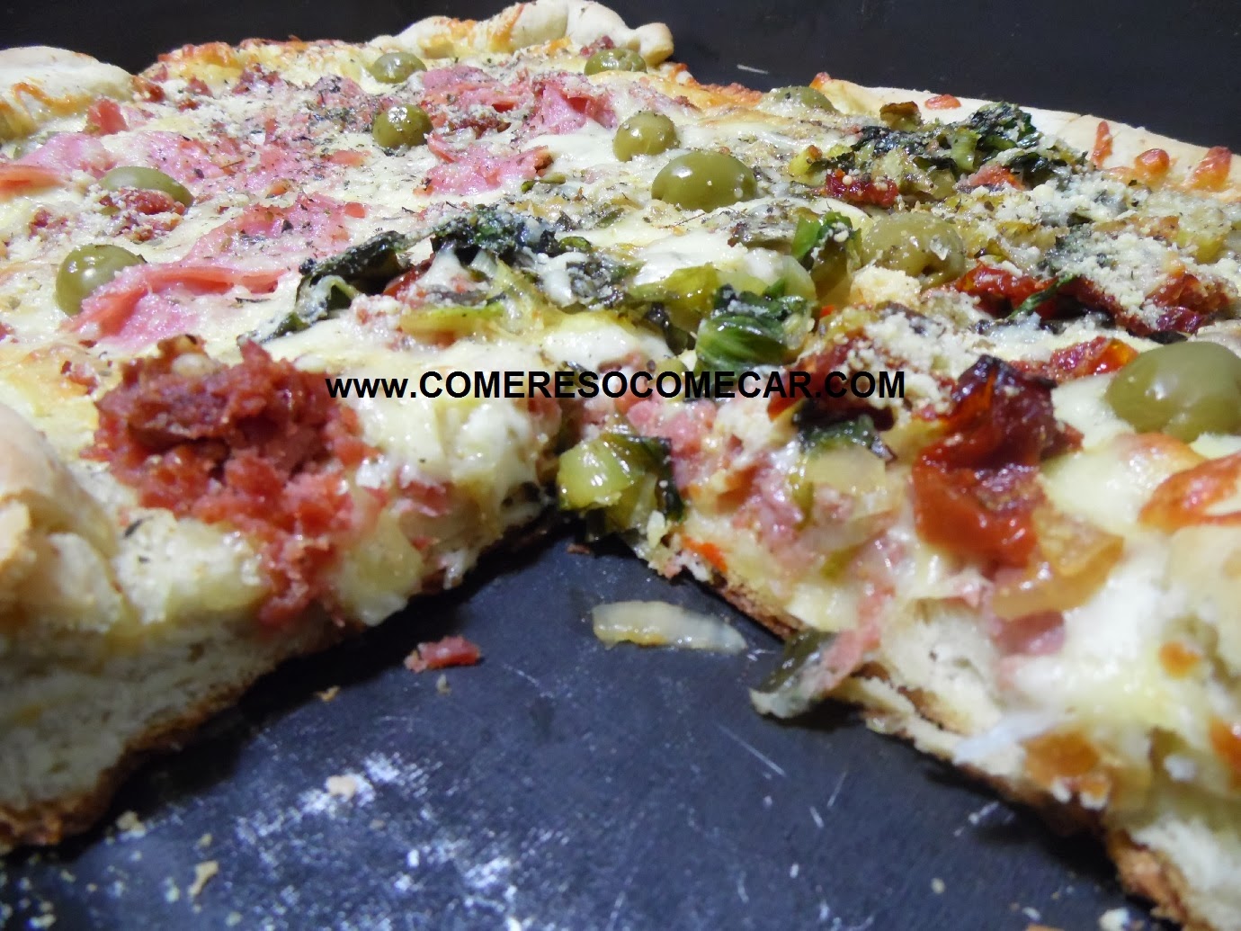PÃO PIZZA - Receitas Culinárias