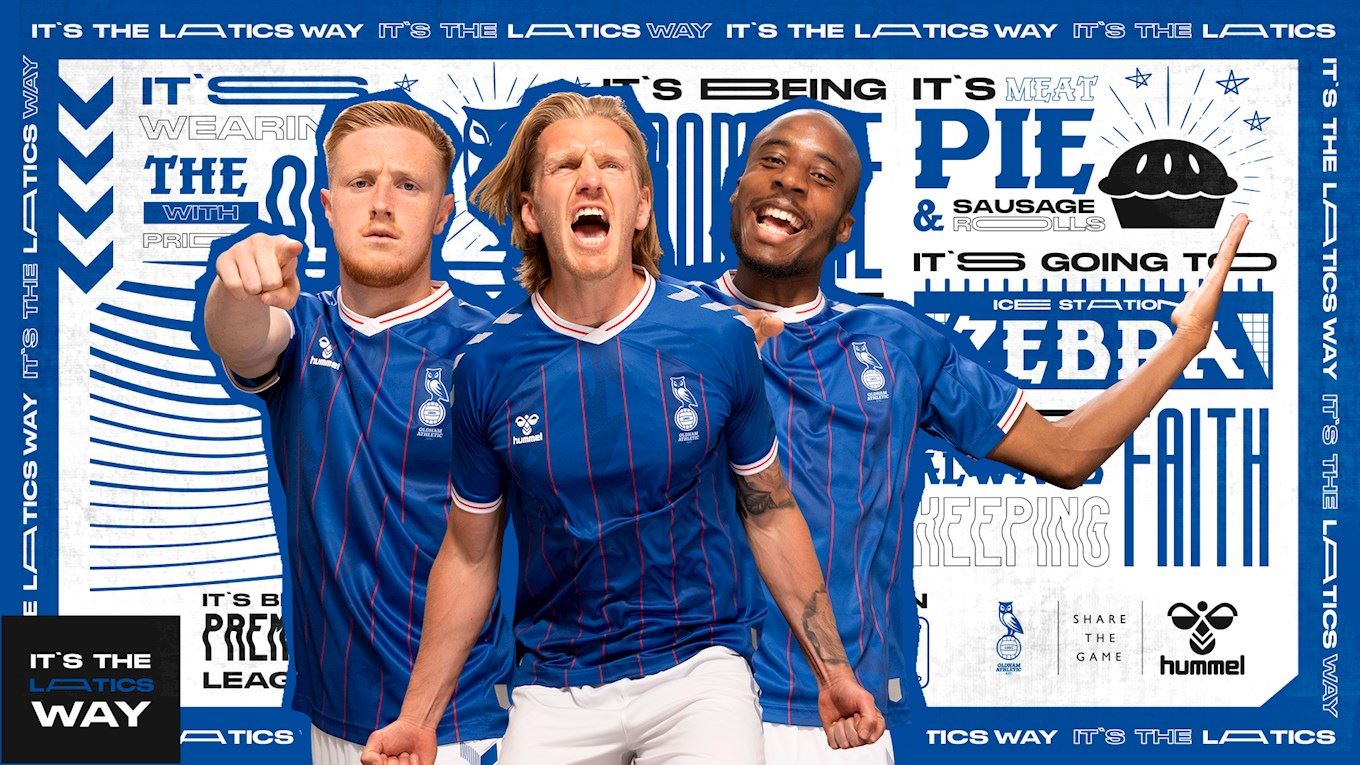 Oldham Athletic 21-22 Home Kit + New Club Crest Unveiled - Footy Headlines