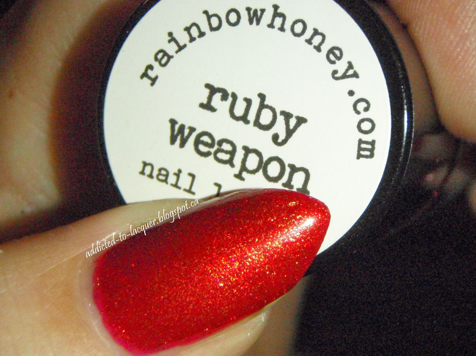 Addicted to Lacquer: Rainbow Honey - Ruby Weapon