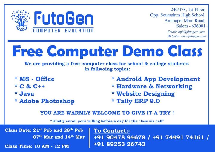 FutoGen: FCE - Free Demo Class