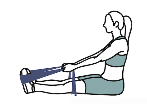 SIMPLE SEATED TOWEL/BAND ROW FOR BACK