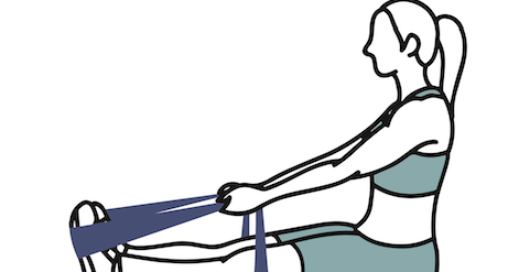 SIMPLE SEATED TOWEL/BAND ROW FOR BACK