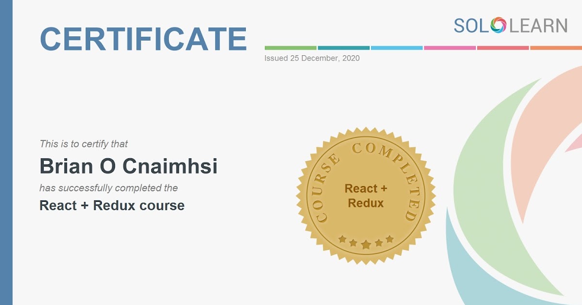 React + Redux SoloLearn