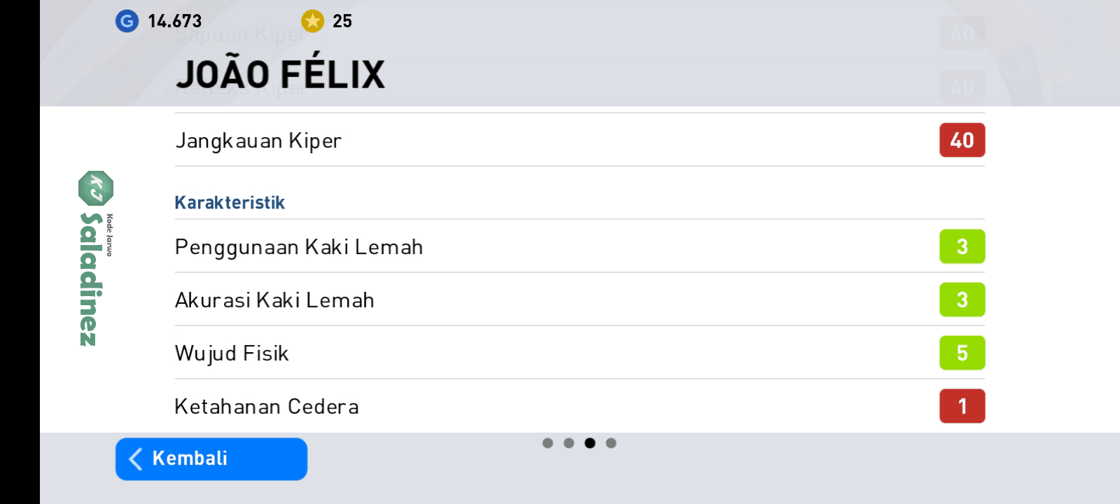 Penjelasan Form / Wujud Fisik, Kondisi, dan Panah Pemain di PES 2021