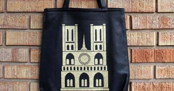 Notre Dame Cathedral Iron-On Tote DIY using Cricut Maker