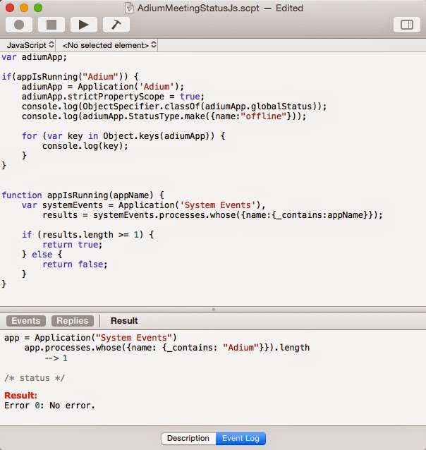 Chaos Server Applescript To Javascript