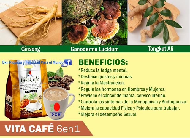 VITA CAFÉ 6en1 DXN ~ DXN Riqueza y Felicidad Para el Mundo