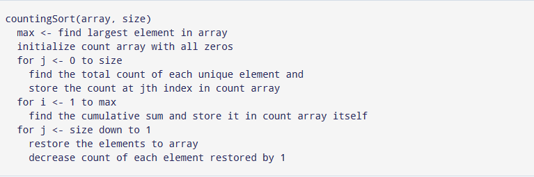 Count Sort Algorithm And It S Exampels Data Structures And Algorithm