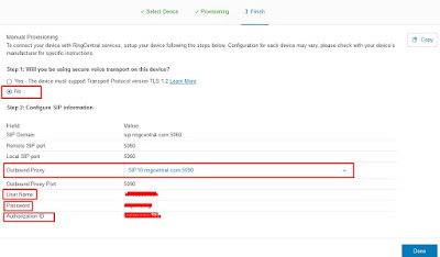 How to configure ringcentral sip in asterisk vicidial