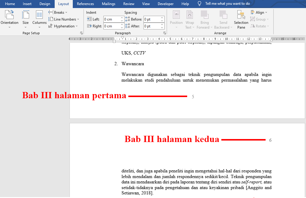 Bang Adam 13: Cara Membuat Nomor Halaman Pada Skripsi/TA dan Makalah ...