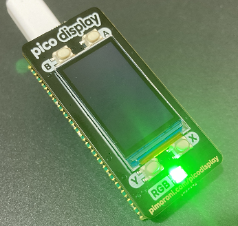 serverあれこれ: Raspberry Pi Picoとpico displayでフルカラーLEDを光らせる