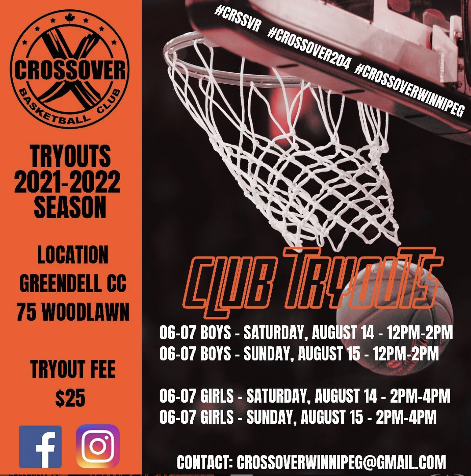 UPDATED: Crossover Basketball Club Hosting Open Tryouts for Boys ...