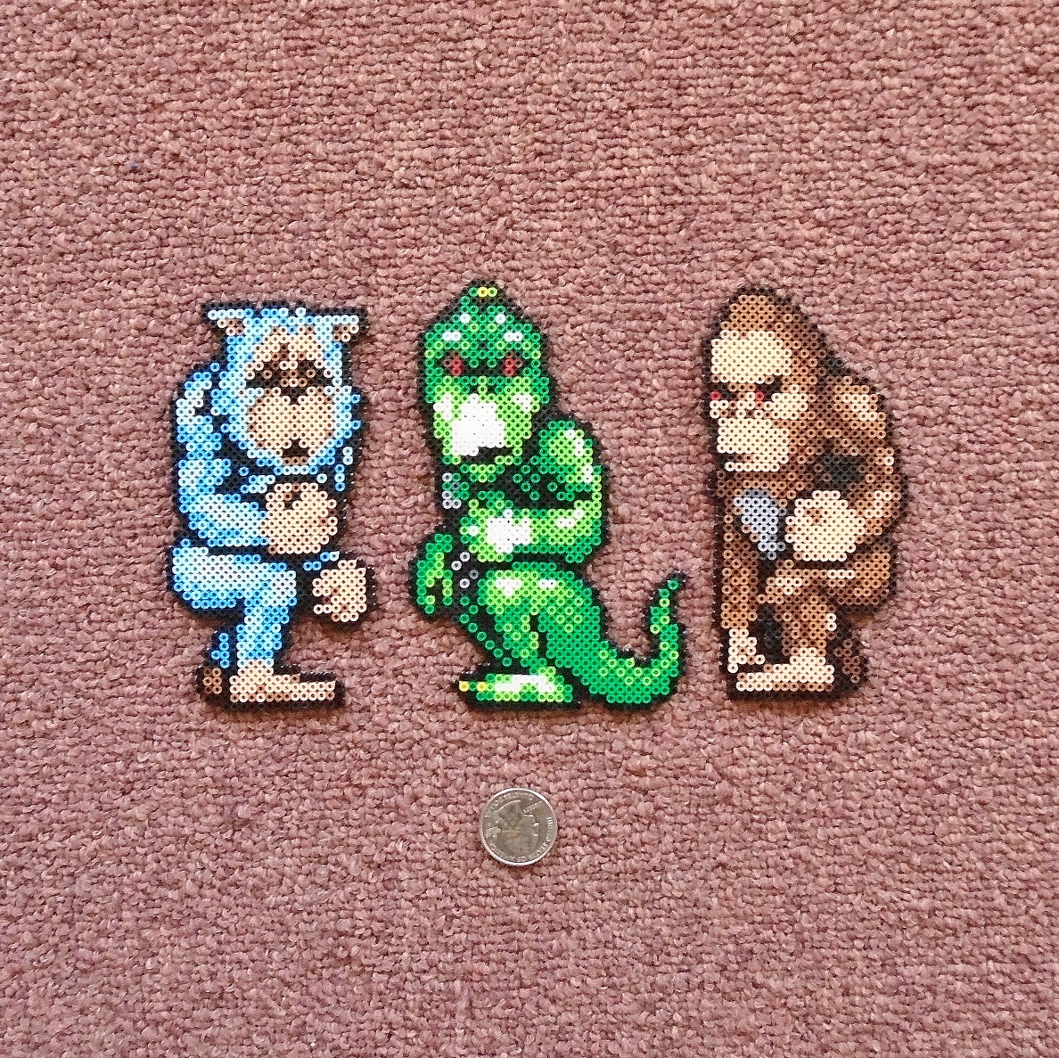 Long Black Fingers : Rampage Mini Perler Beads