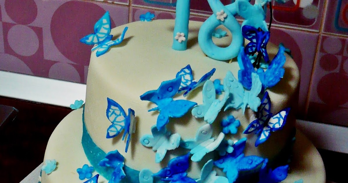 Tort Blue butterflies | Doinitza`s cakes
