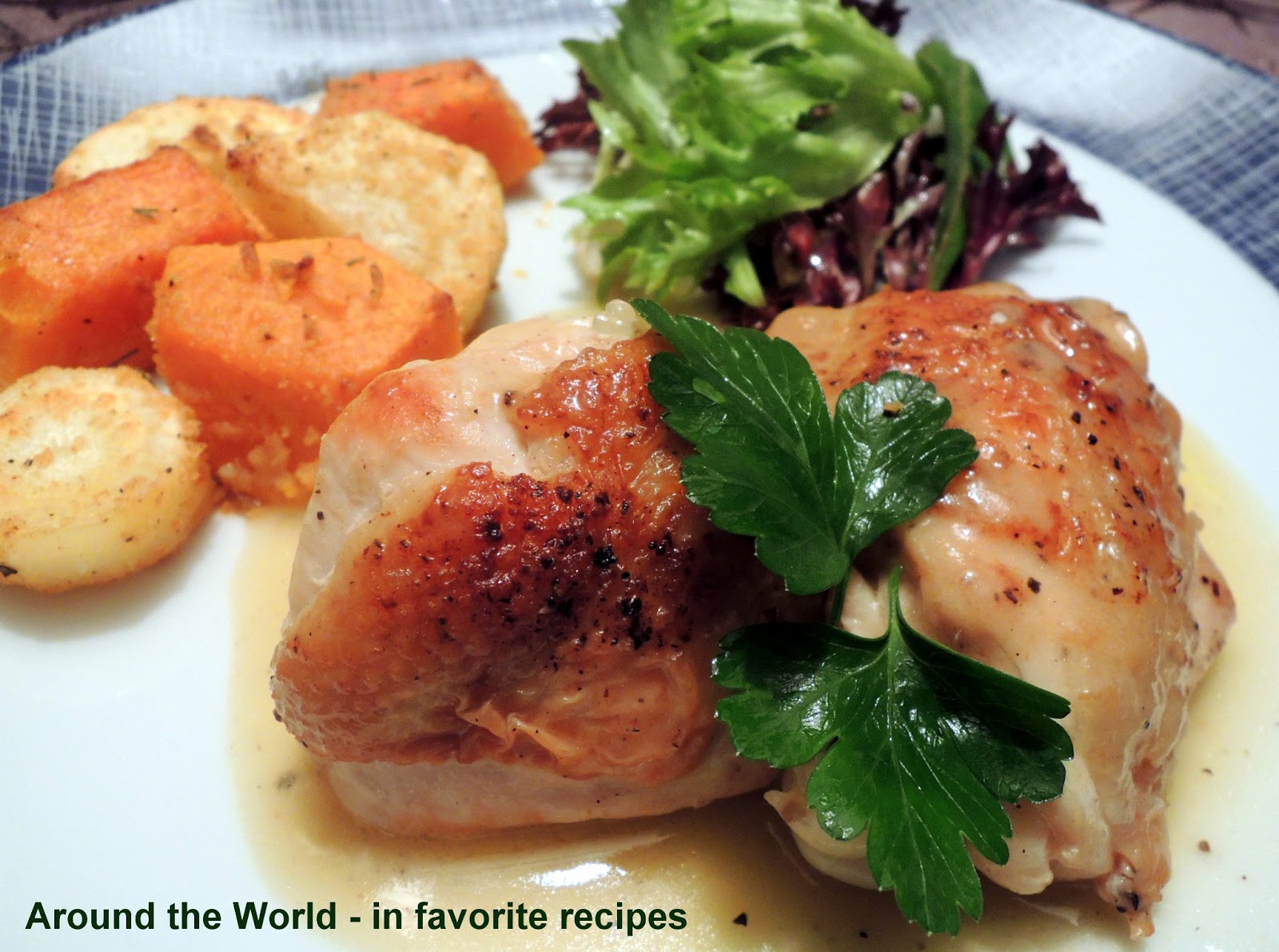 Around the World - in favorite recipes: Napoleon's Chicken (Marengo ...