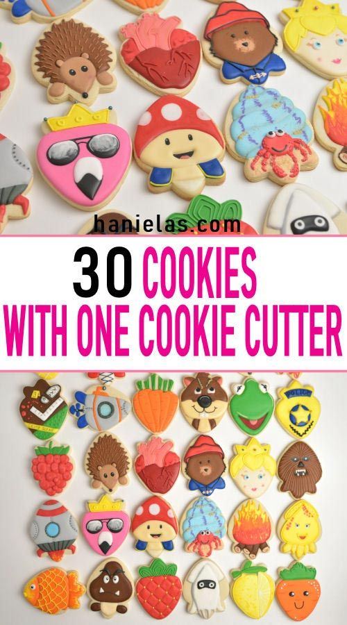 30 Cookie Design Ideas with 1 Cookie Cutter - Easy Food Recipe Ideas