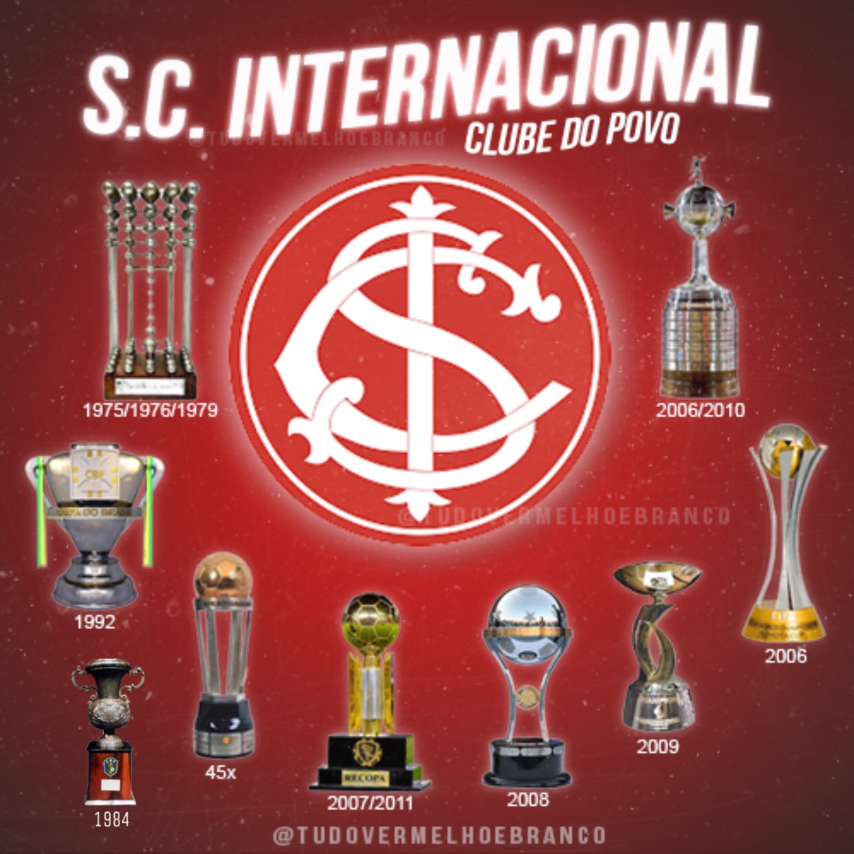 Tudo Vermelho e Branco: Titulos Oficiais do Inter