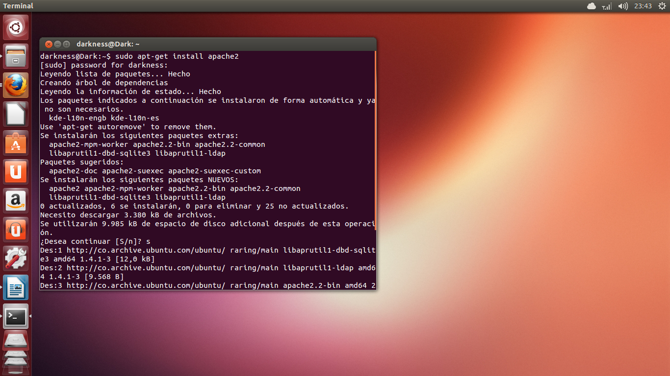 Instalar Apache 2 Php5 Y Msql En Ubuntu