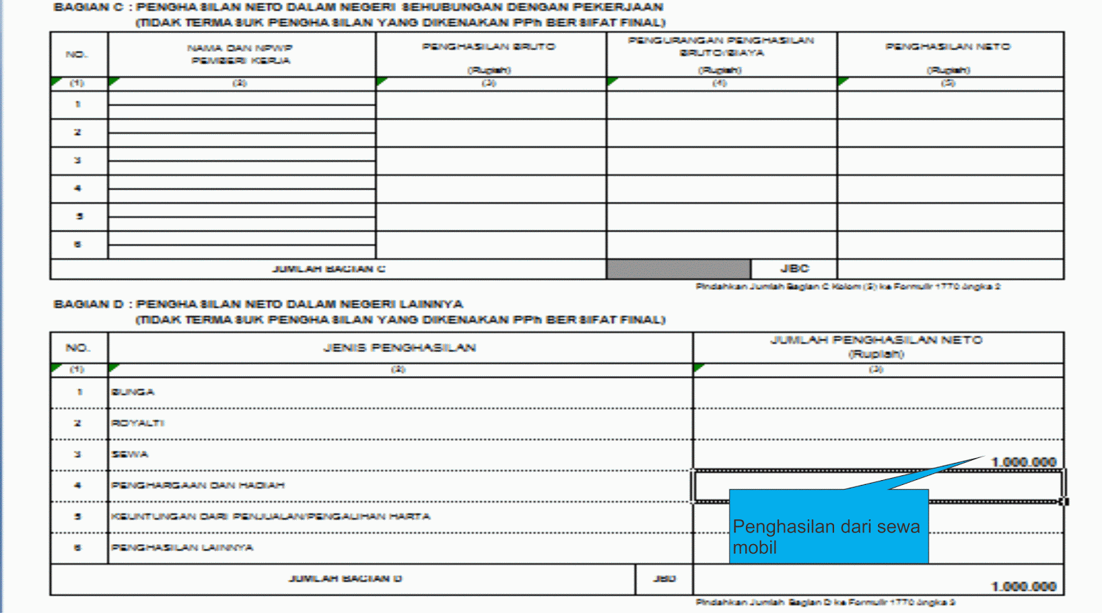 PETUNJUK PENGISIAN SPT TAHUNAN PPH 1770 - BIDIK PAJAK