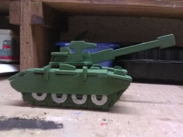 Building the Robotime Scale Model Wooden Tank