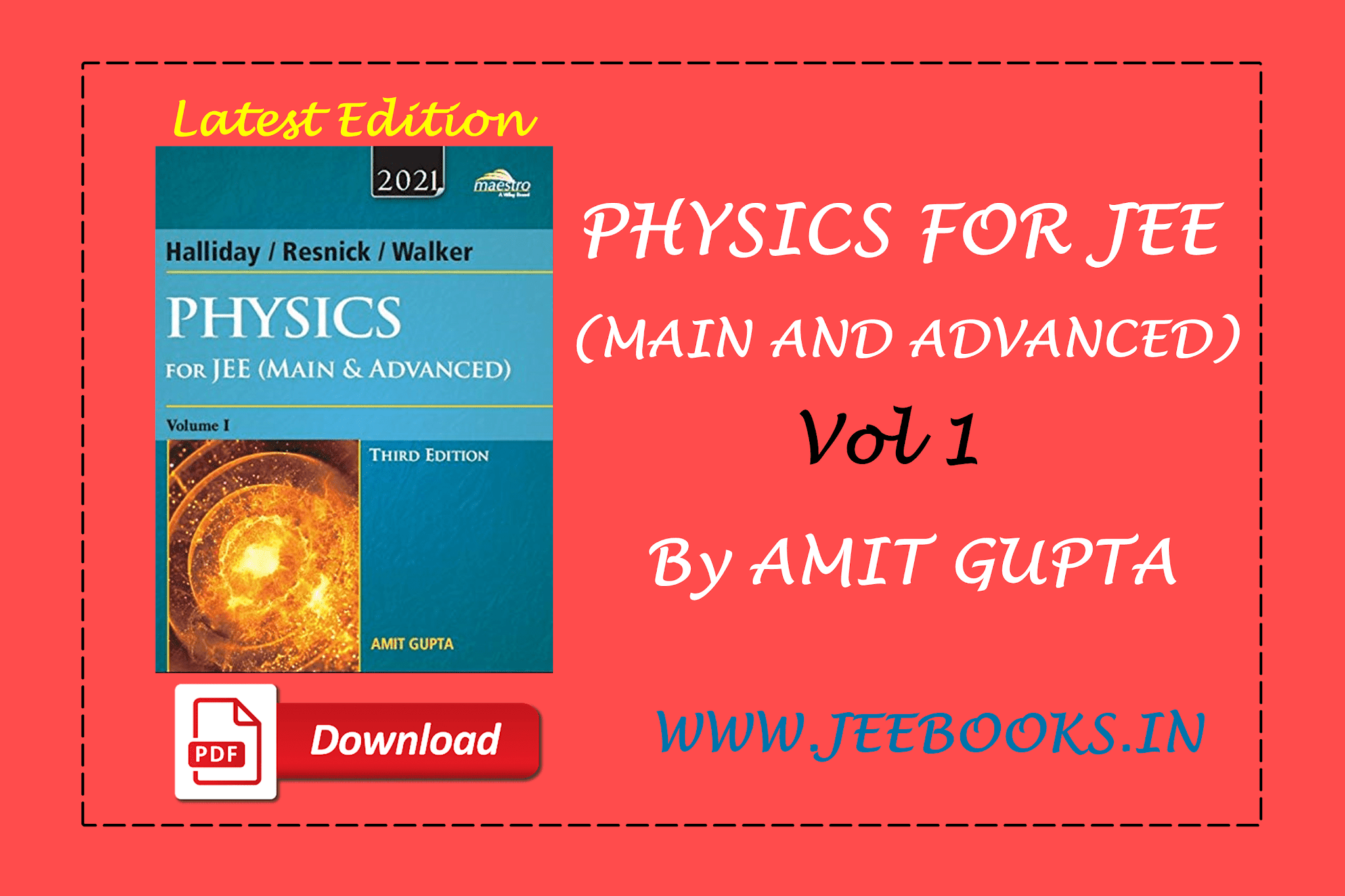 [PDF] Amit Gupta Physics for JEE (Main & Advanced) Vol 1 Download