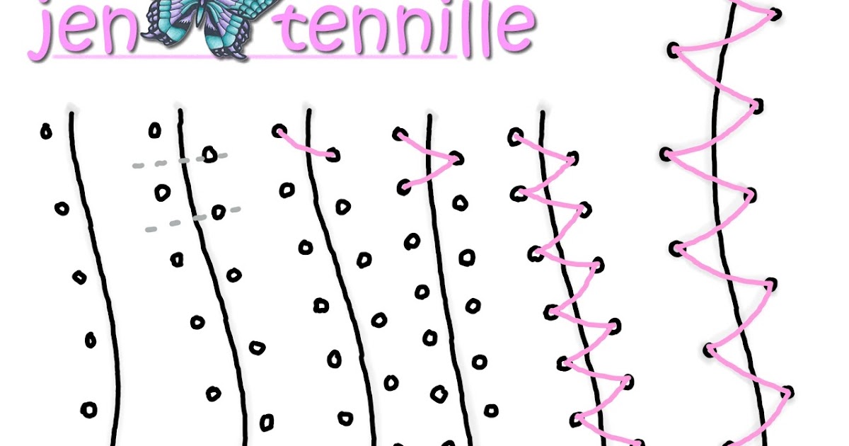 Jen Tennille's Draw Doodle Style!: How To Doodle Stitch Line #6
