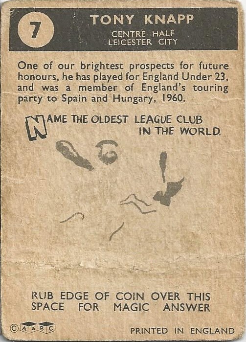 Shoebox Legends: Leicester City and Tony Knapp