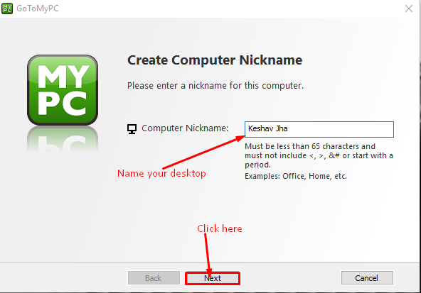 GoToMyPC: - Keshav's Blog