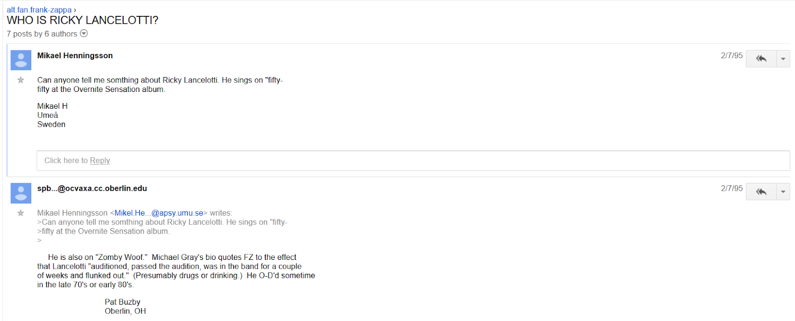 Myra Elvira's Morbid Curiosities: Who Was Ricky Lancelotti?