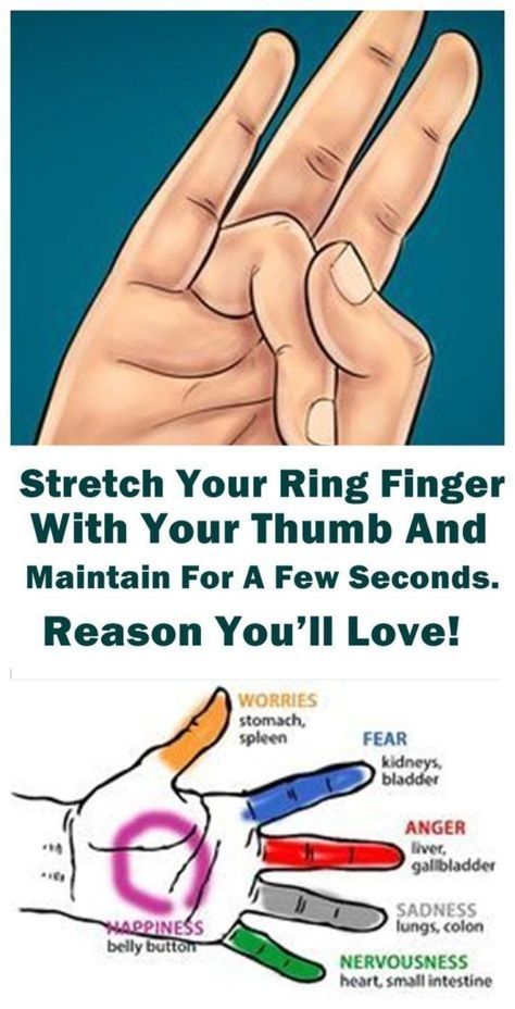 Stretch Your Ring Finger With Your Thumb, And Maintain For A Few ...
