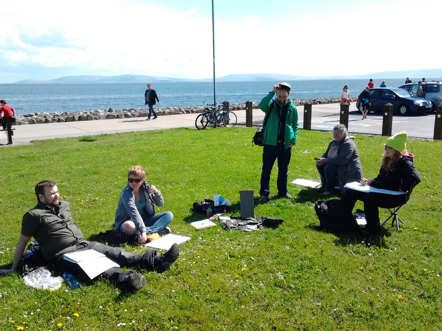 Urban Sketchers Galway: Drawing Galway 003 - The Prom, Salthill