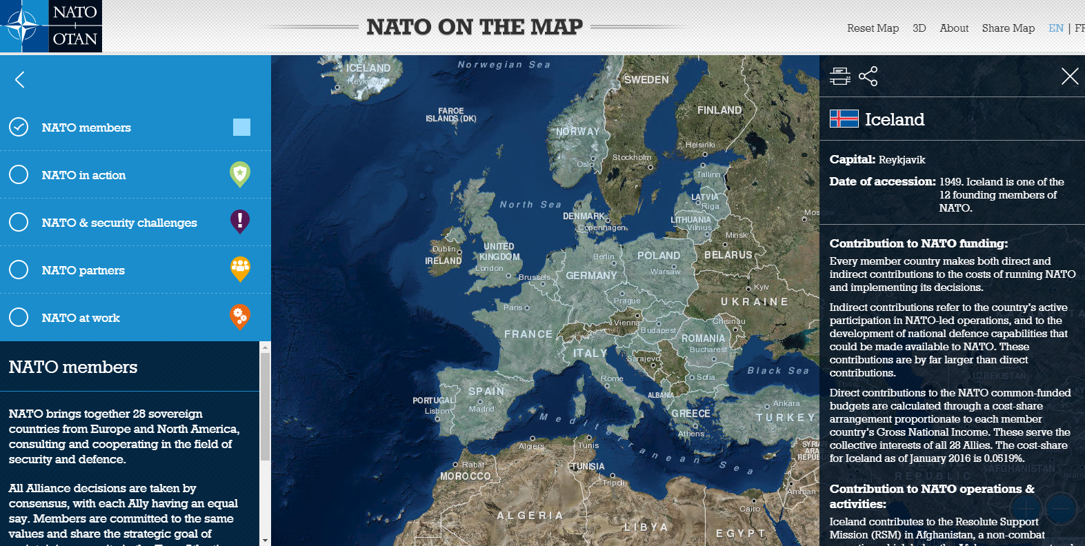 NATO on the Map - An Interactive Overview of NATO - Classwork