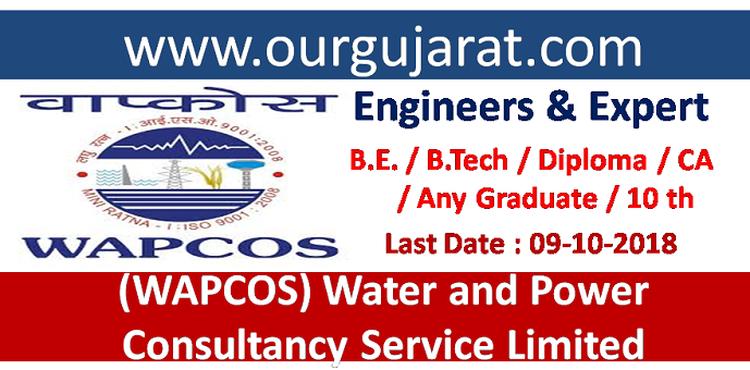 WAPCOS Recruitment 2018 for Engineers and Experts for Various Project ...