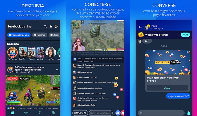 Facebook Gaming ganha app dedicado para transmissões de gameplays