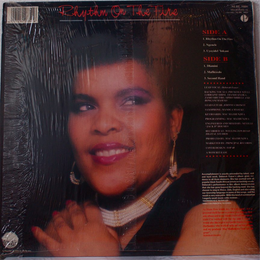 Afro-Synth: DEBORAH FRASER - Rhythm On The Fire (1989)