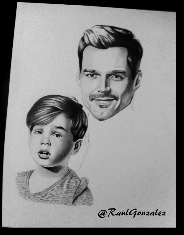 Cine y Mas : Dibujo de Ricky Martin entregado en la Arena Monterrey