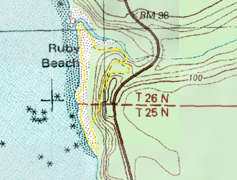Day Hiking Trails: Seastacks line Olympic N.P. beachwalk