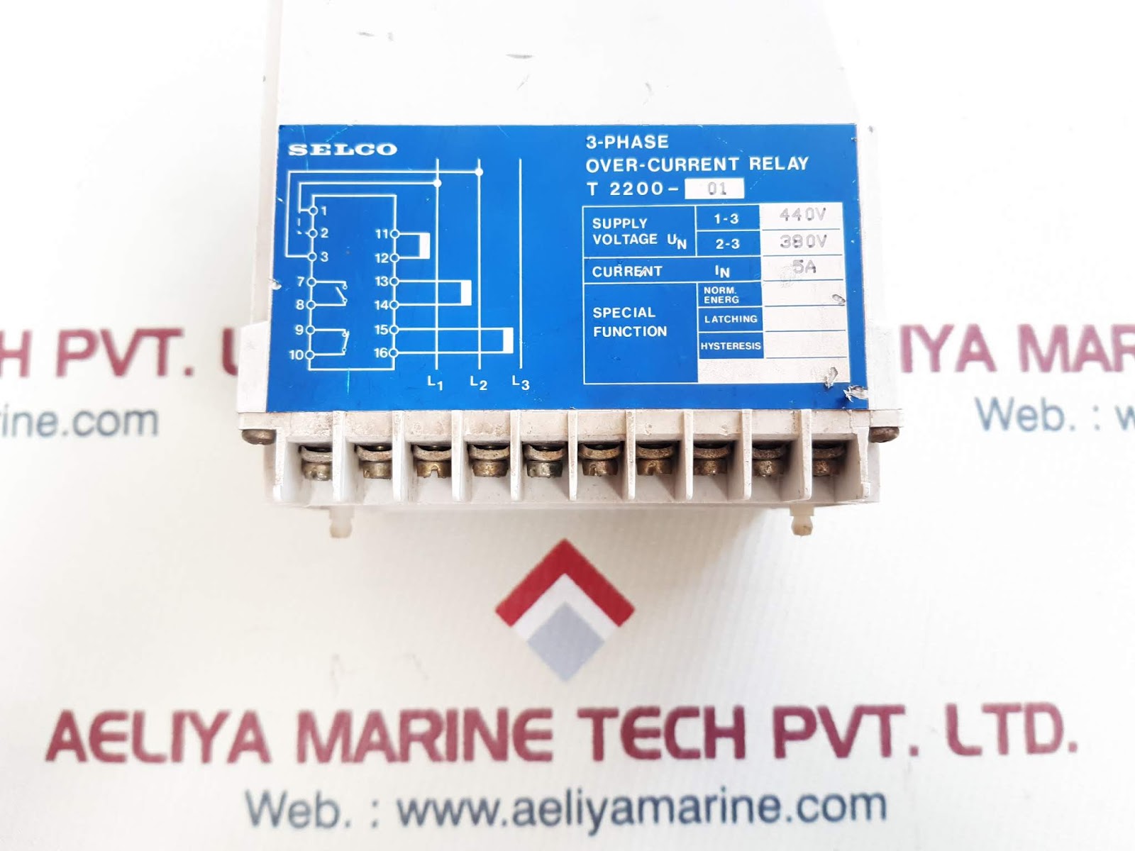 SELCO T2200 3-PHASE OVER-CURRENT RELAY T2200-01 - Aeliya Marine