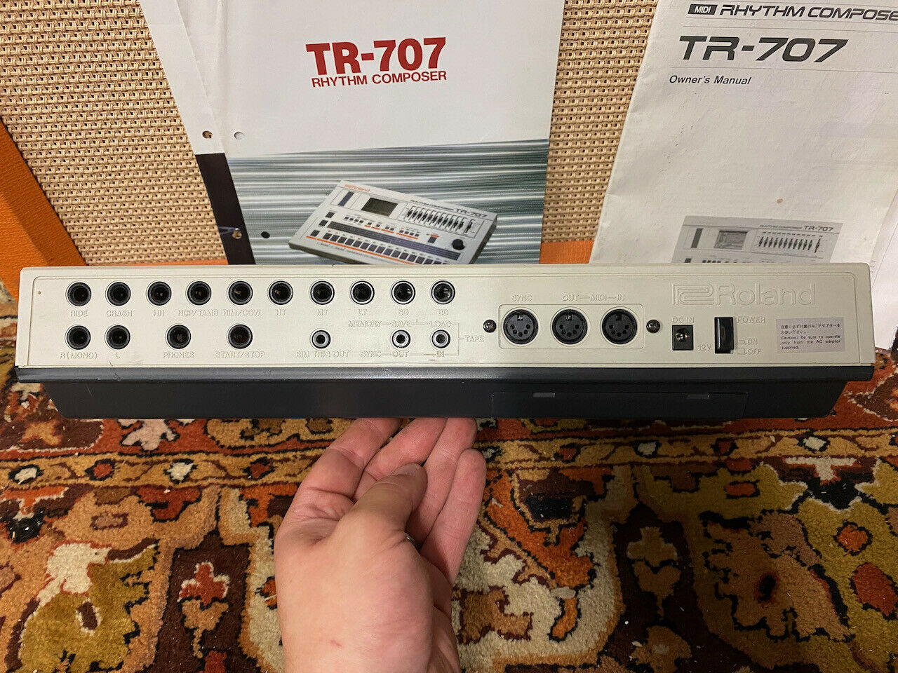 MATRIXSYNTH: Vintage Roland TR-707 Drum Machine SN 589011 w/ Docs