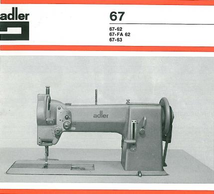 The World of Dürkopp Adler Parts: Historische Prospekte für Adler ...