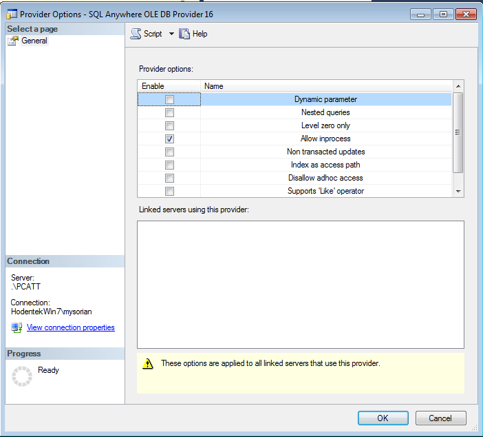 Hodentekmsss Creating A Linked Server To Sapsybase Sql Anywhere 16 Server In Sql Server 2012