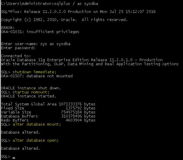 Murthy's Blog: ORA-01033: ORACLE initialization or shutdown in progress ... Murthy's Blog: ORA-01033: ORACLE initialization or shutdown in progress ...