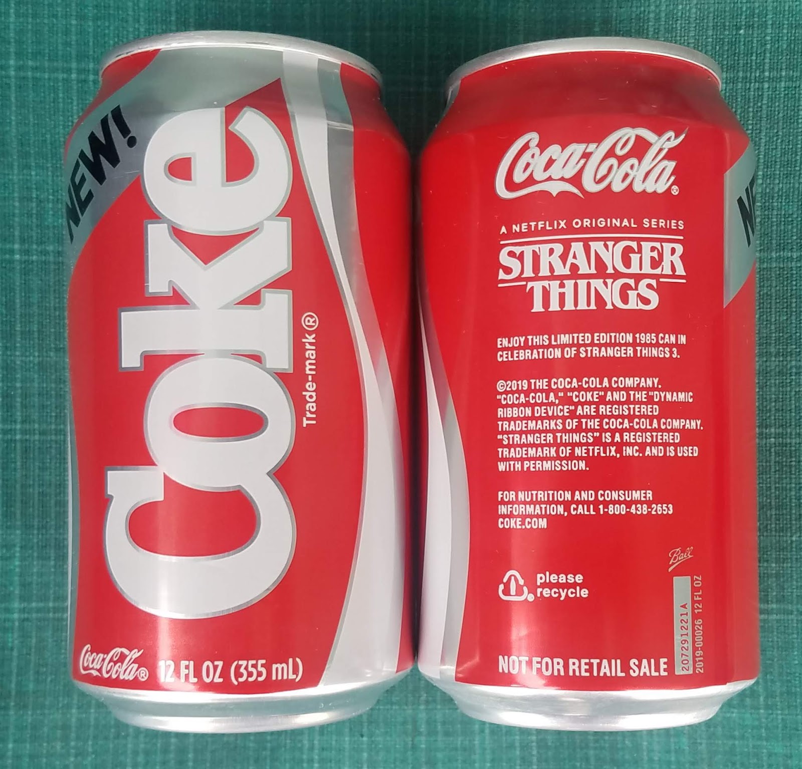 The Retro Dad : Review: Re-release of NEW COKE for STRANGER THINGS 3