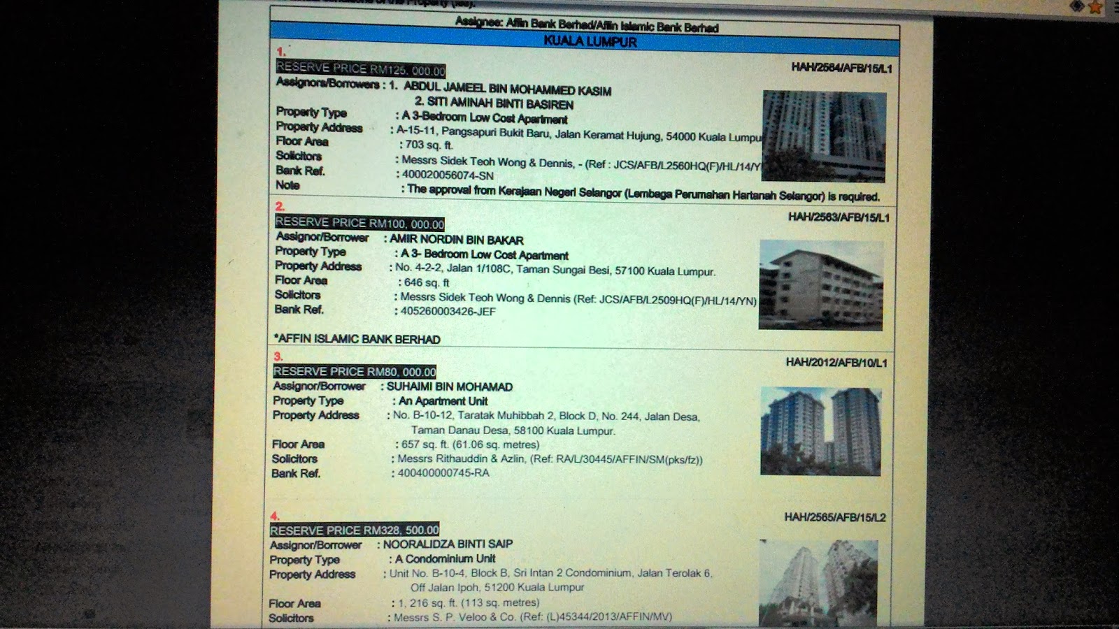 ar raziq global : CONTOH LISTING