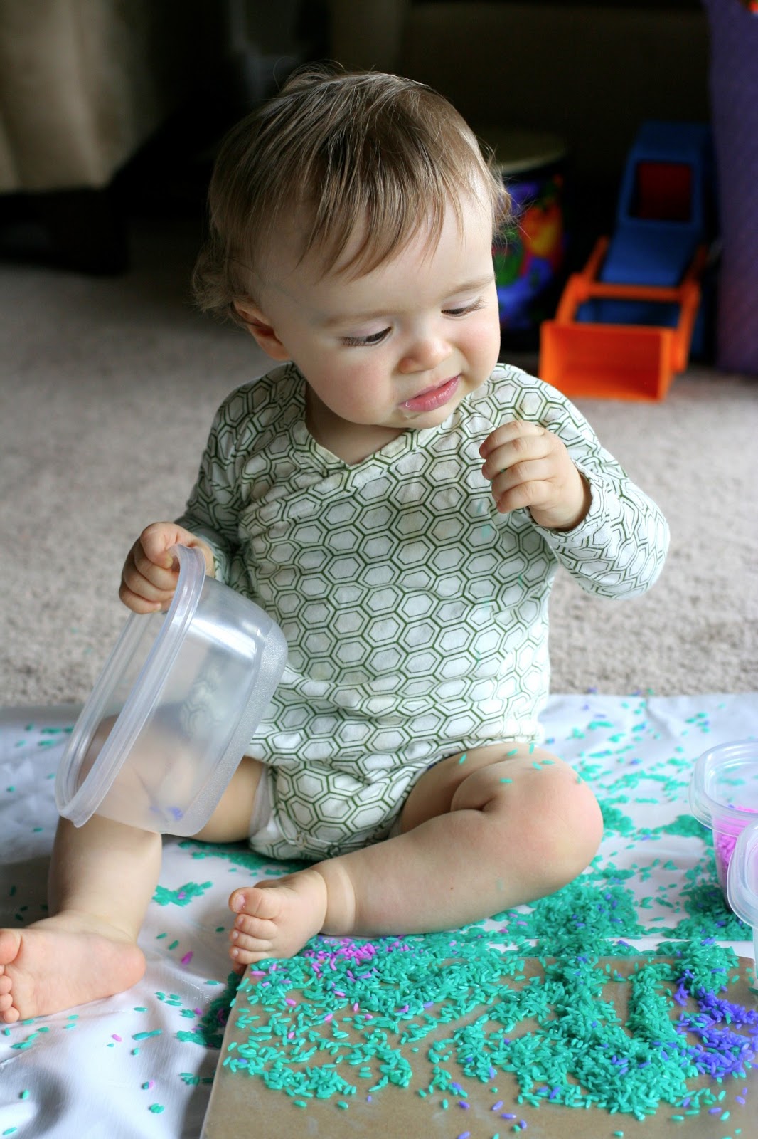 Baby/Toddler Colored Rice Art