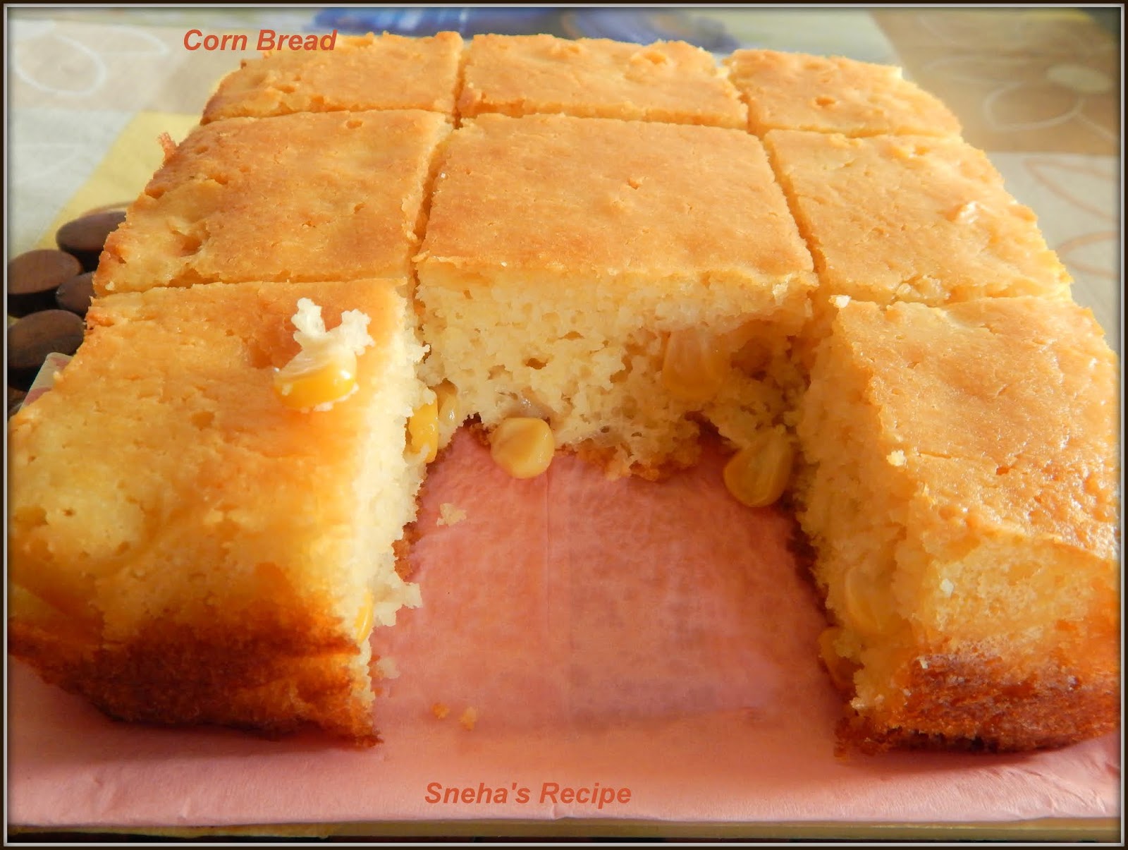 Corn Bread#BreadBakers - Sneha's Recipe