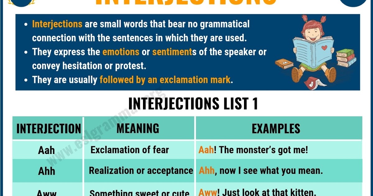 Click on: INTERJECTIONS